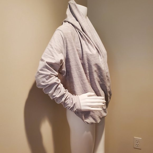ZYIA | Tops | Zyia Active Gray Wrap Sweatshirt S | Poshmark
